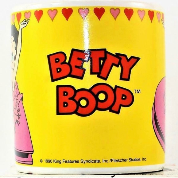 Kitchen | Betty Boop Hand Painted Heart Mug | Poshmark